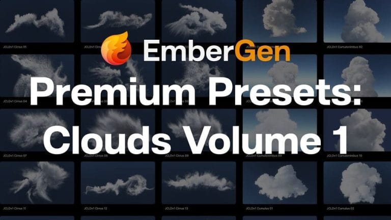 JangaFX、様々な雲を作成できる EmberGen のプレミアムプリセット Clouds Volume 1 をリリース | CGinterest